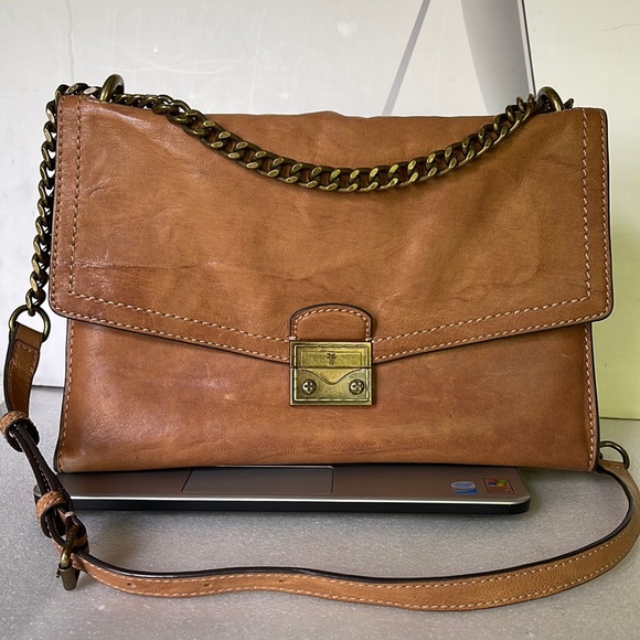 Frye | Bags | Frye Ella Flap Womens Tan Leather Shoulder Bag | Poshmark